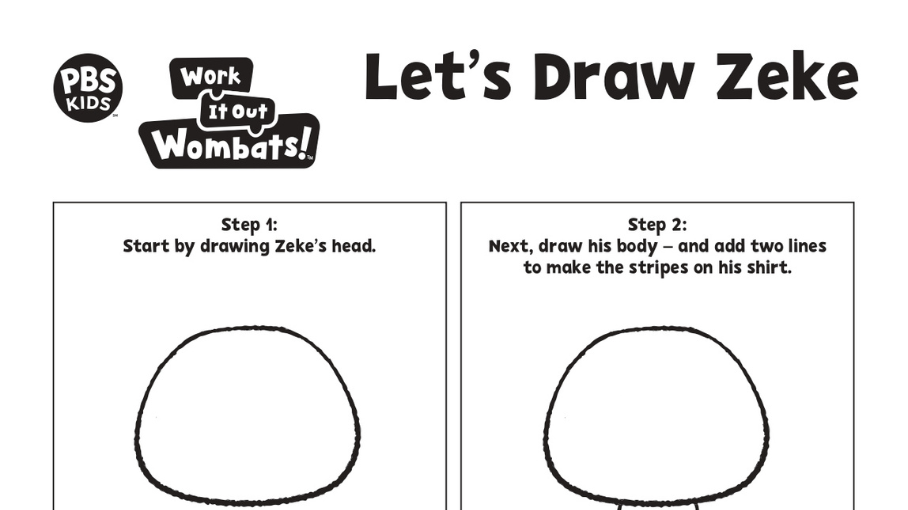 Let's Draw Zeke | Kids Coloring Pages | PBS KIDS for Parents