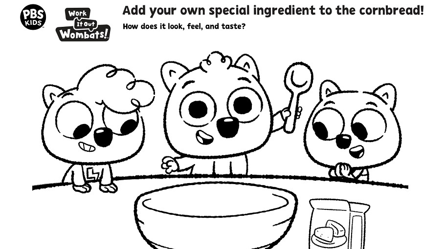 work it out wombats coloring pages