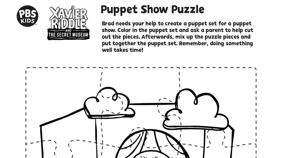 Puppet Show Puzzle | Kids Coloring Pages | PBS KIDS for Parents